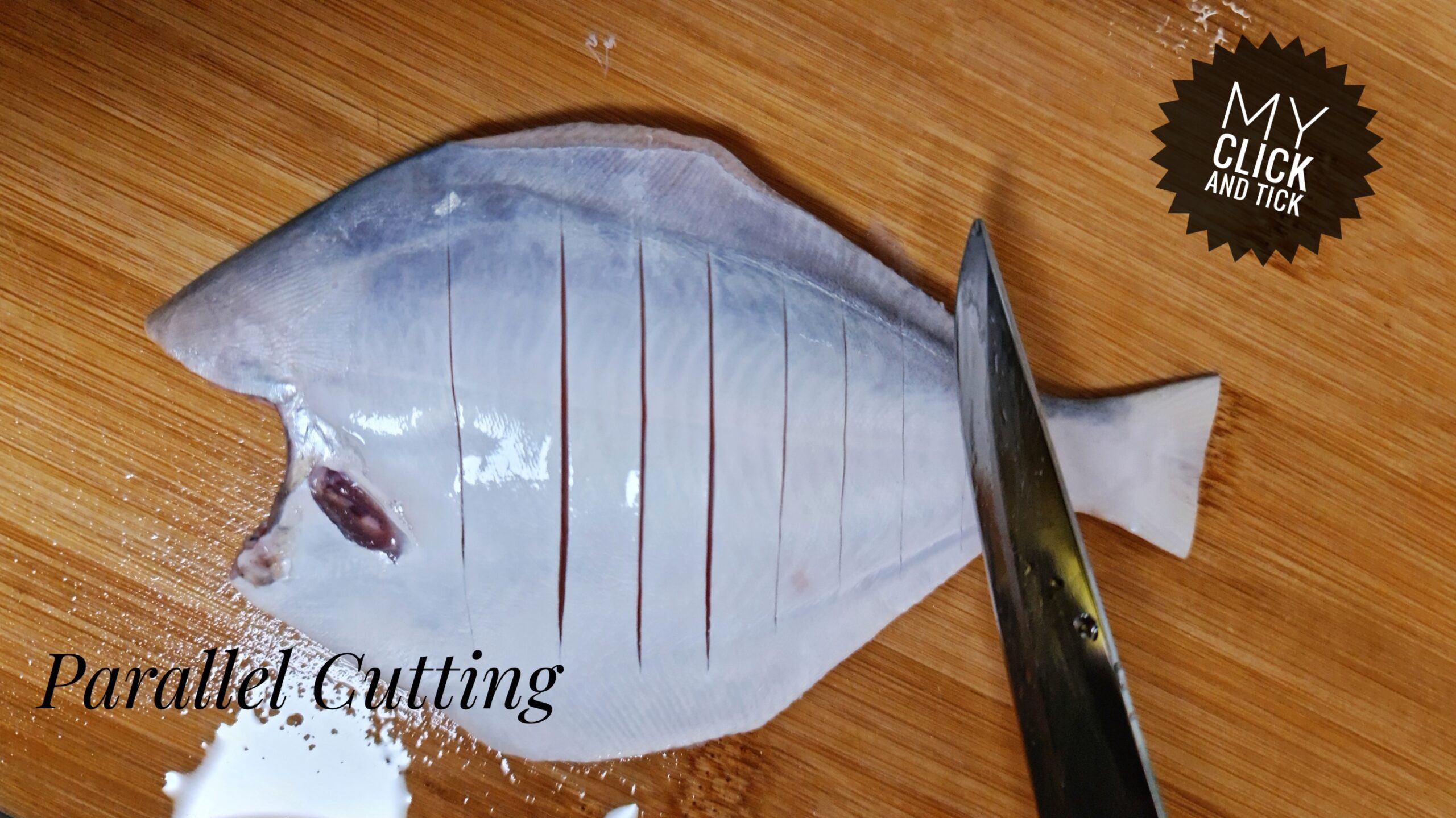 Pomfret Fish Fry / Vavval meen varuval - MY CLICK AND TICK